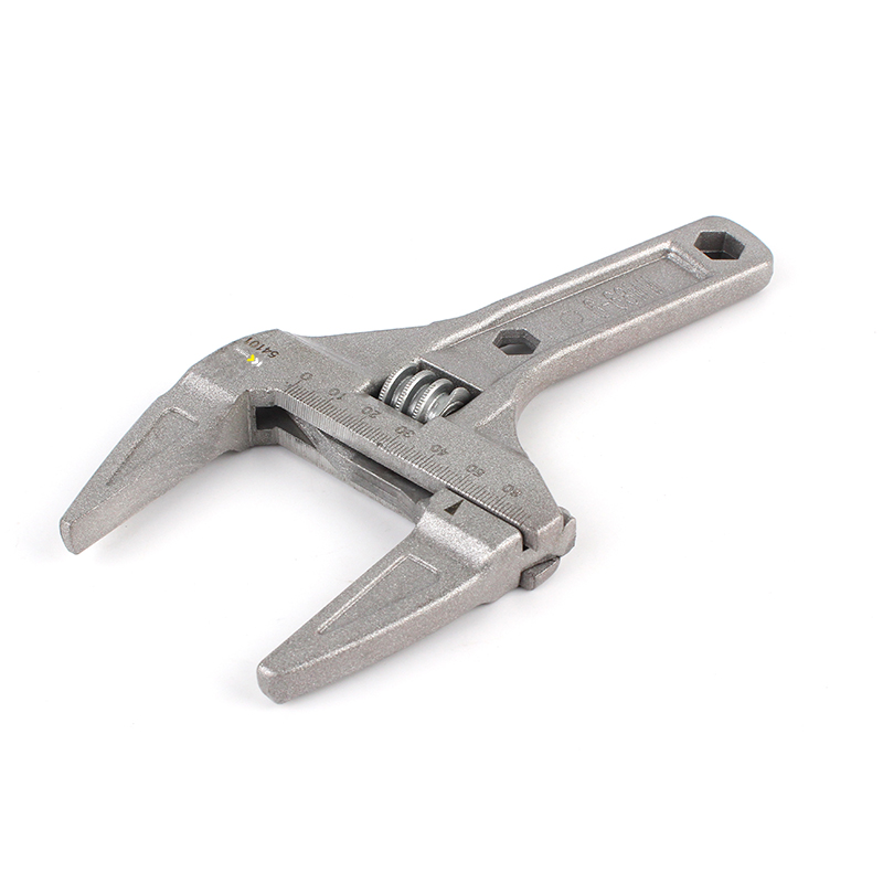 Aluminum wrench with large open end