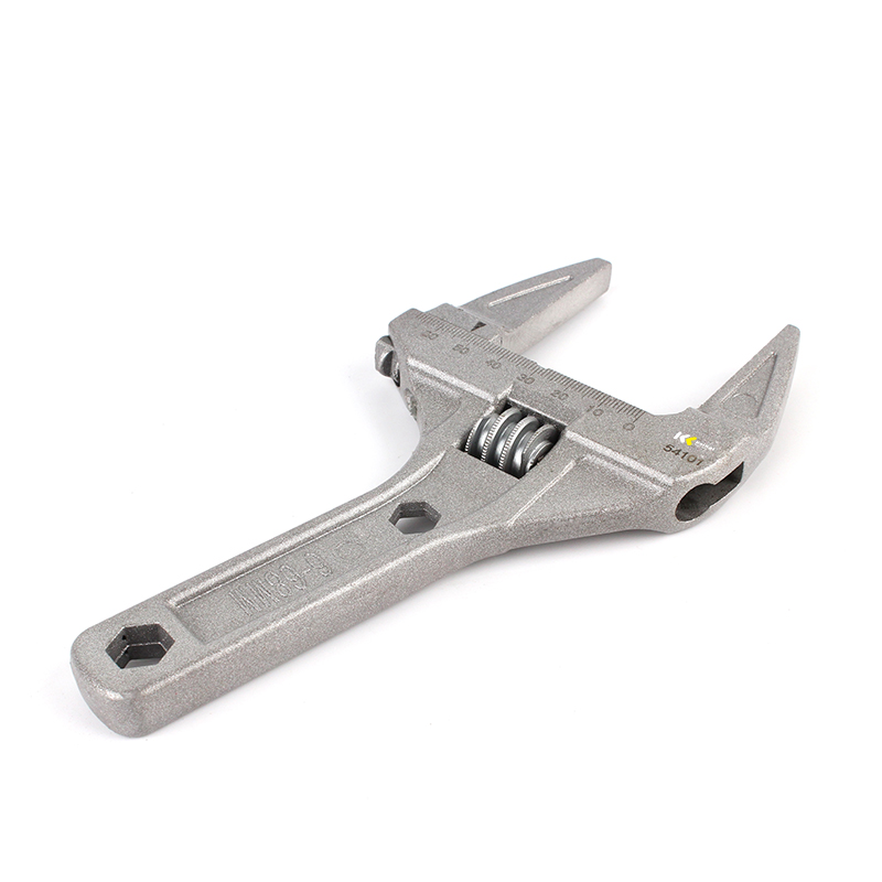 Aluminum wrench with large open end
