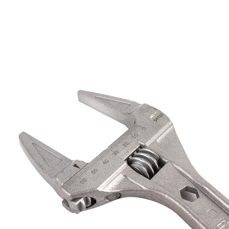Aluminum wrench with large open end